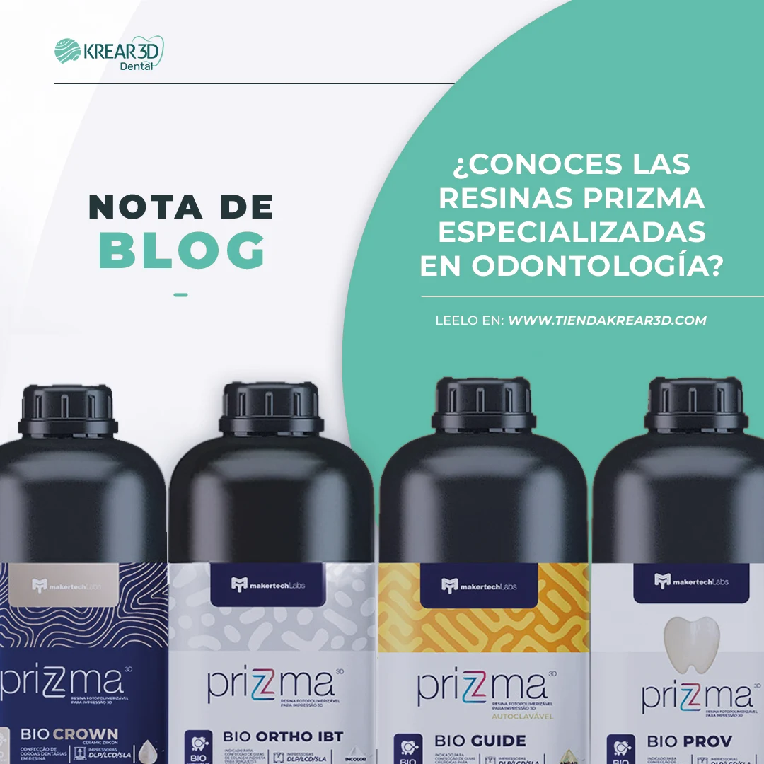 Resina Prizma: Especializada en Odontología | Krear 3D Dental